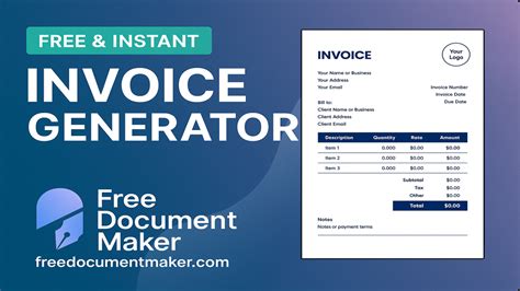 Free Invoice Generator Download Professional Pdf Invoices Online