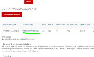 TPSM82866A Material Information Power Management Forum Power Management TI E2E Support Forums