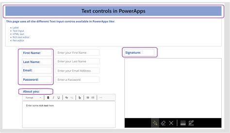 text controls in powerapps powerworx