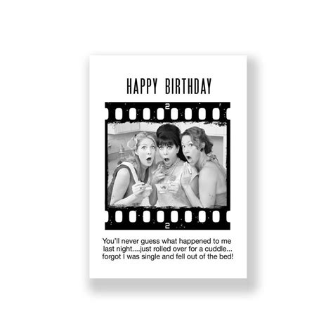 Funny Birthday Card Funny Happy Birthday Card Rude Birthday Card Retro