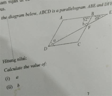 Solved Lam Rajah Drt Us The Diagram Below ABCD Is A Parallelogram