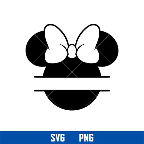 Minnie Head Monogram Svg Minnie Mouse Svg Disney Svg Png Inspire