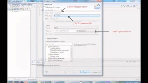 Making New Project In CCS Code Composer Studio From Texas Instruments YouTube