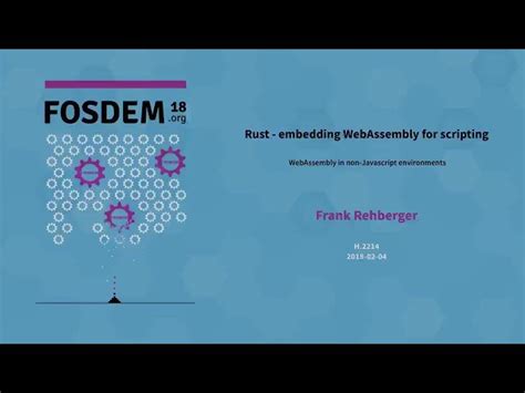 Free Video Embedding Webassembly For Scripting In Rust Applications From Rust Class Central