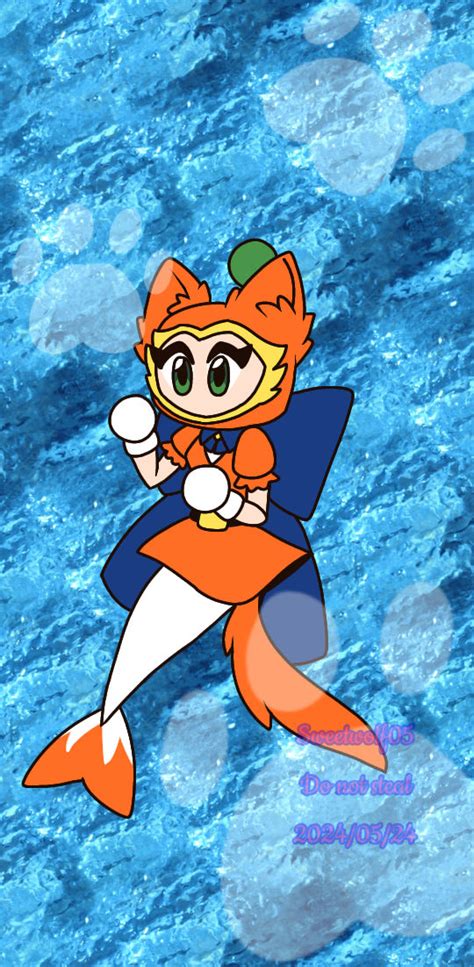 Bomberman: Feline in Ocean (MerMay 2024) by Sweetwolf05 on DeviantArt
