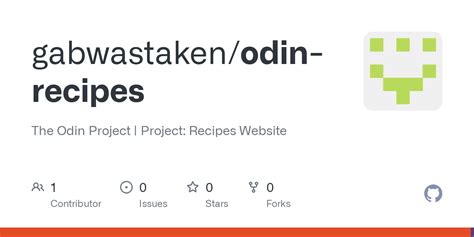 Github Gabwastaken Odin Recipes The Odin Project Project Recipes Website