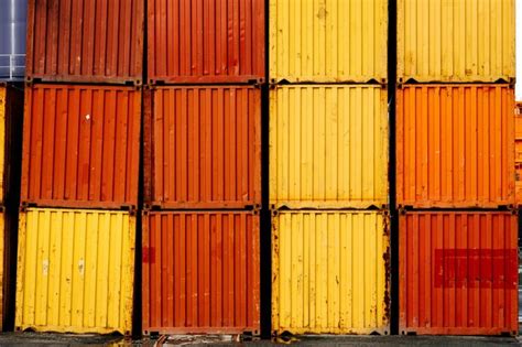 Premium Photo Full Frame Shot Of Cargo Container