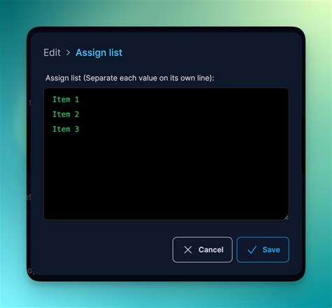 Proggy Assign List Array