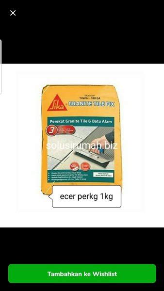 Jual Mortar Sika Tile Fix Ga Kg Perkg Perekat Granite Tile Batu Alam Di Lapak