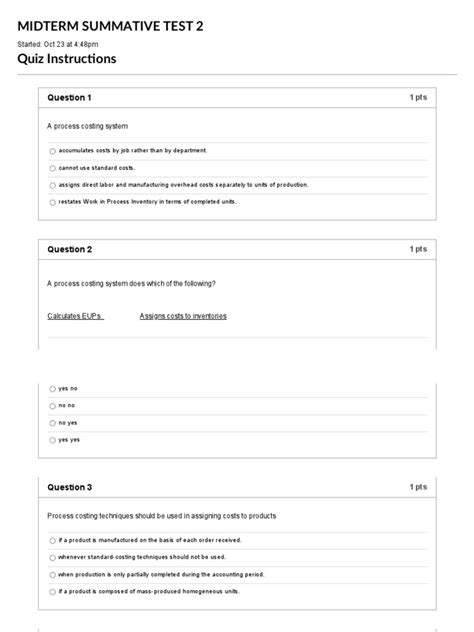 Quiz Midterm Summative Test 2 Pdf Inventory Economic Sectors