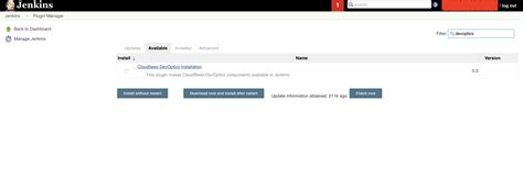 Cloudbees Devoptics Installation Jenkins Plugin