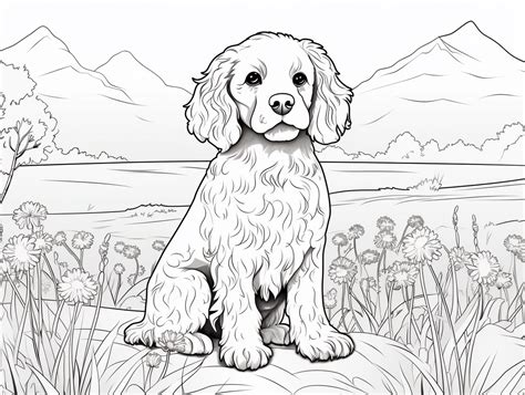 Cockapoo Coloring Fun For Adults Coloring Page