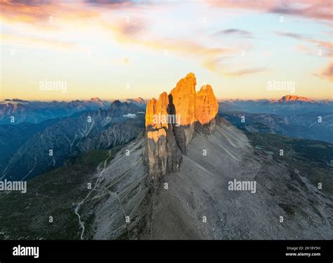View From Above Stunning Aerial View Of The Three Peaks Of Lavaredo