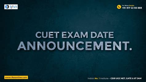 Cuet Exam Date Announced Cuet 2023 Preparation Ifas Youtube