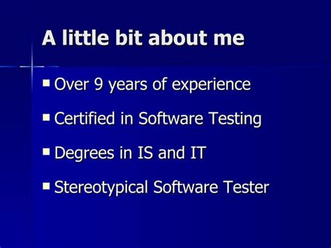 The Role Of The Sqa In Software Development By Jim Coleman Ppt