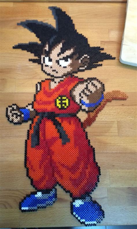 Hama Beads Goku Niño Visit Now For 3d Dragon Ball Z Compression