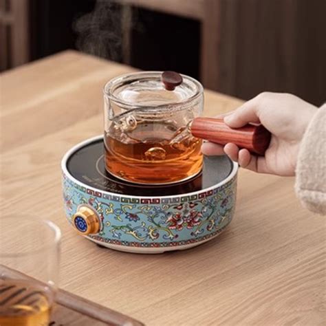 免運 電陶爐 110v烤爐 茶爐 茶具 圍爐煮茶 琺瑯彩電熱爐 玻璃煮茶器套裝家用zq 蝦皮購物