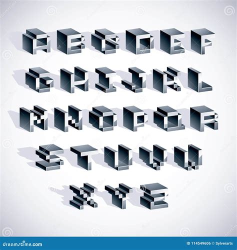 Vector Font Typescript Created In Bit Style Pixel Art Contemporary