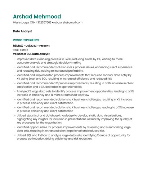 Data Analyst At Cibc Pdf Data Analysis Business Process