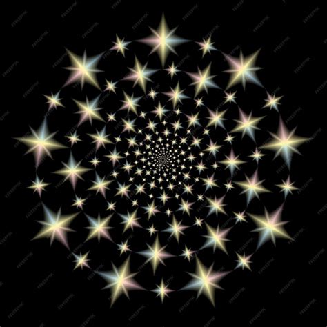 Premium Vector Fibonacci Gradient Blurred Ratio Spiral Vector Pattern