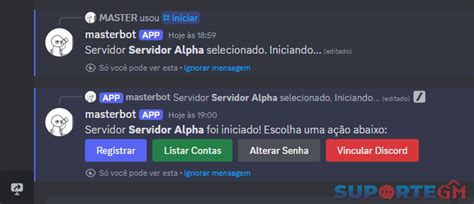 Projeto Bot de Registro e Gerenciamento de Usuários no Discord Desenvolvimento Suporte GM
