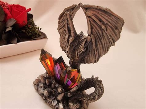 Pewter Dragon Figurine Tudor Mint Dragon Myth And Magic Etsy