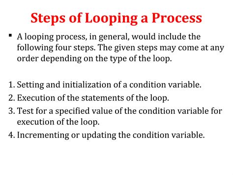 Decision Making And Looping Ppt Programming Languages Computing