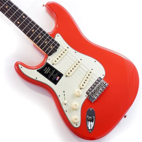 Fender Usa American Vintage Ii 1961 Stratocaster Left Handfiesta Red