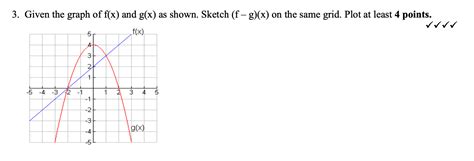 Solved 3 Given The Graph Of F X And G X As Shown Sketch Chegg Com