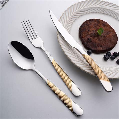18 8 Stainless Steel 4 Piece Flatware Set Lkfws10013 Leeknives