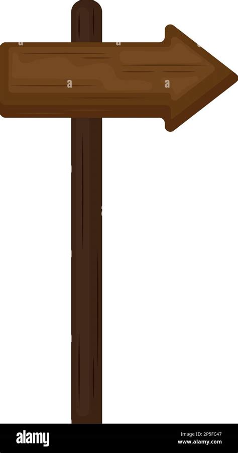 Wooden Arrow Guide Signal Stock Vector Image And Art Alamy