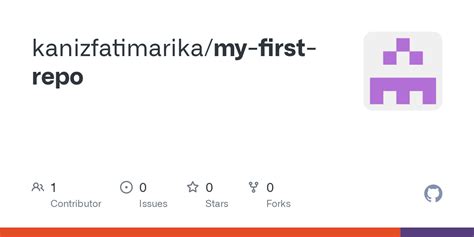 Github Kanizfatimarikamy First Repo