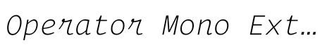 operator font webfont and desktop myfonts