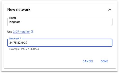 Google Cloud Sql Zing Data Documentation
