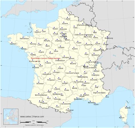 Carte De Saint Martin Lars En Sainte Hermine