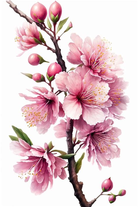 Premium Ai Image Generative Ai Illustration Of Realistic Sakura Or