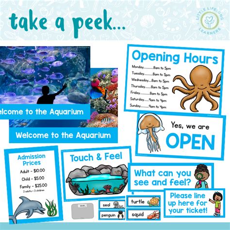 Aquarium Dramatic Play Little Lifelong Learners
