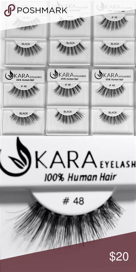 Kara Eyelashes 48 100 Human Hair 6 Pack Eyelashes 100 Human Hair