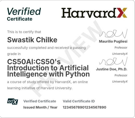 Earned Ai Certification With Python Swastik Chilke Posted On The
