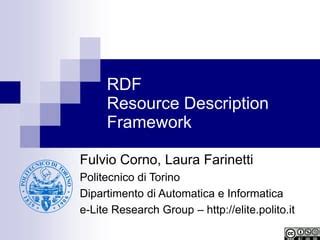 Rdf Resource Description Framework And Rdf Schema Ppt