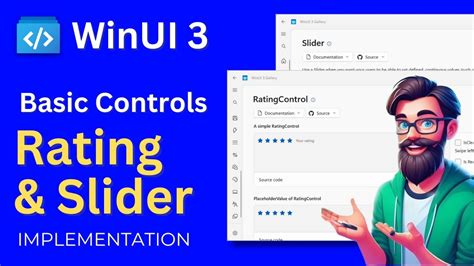 Windows Ui 3 Controls In Winui 3 Basic Inputs Rating And Slider Winui 3 Gallery Youtube