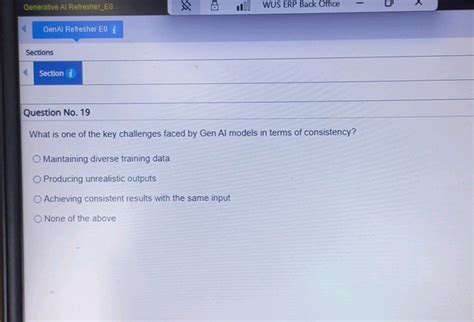 Generative AI RelresherE0 WUS ERP Back Office StudyX