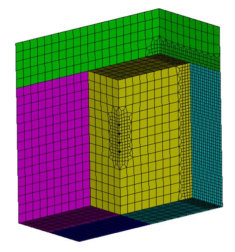 Refined Hex Mesh For Points Embedded In A Volume Meshing Coreform Llc