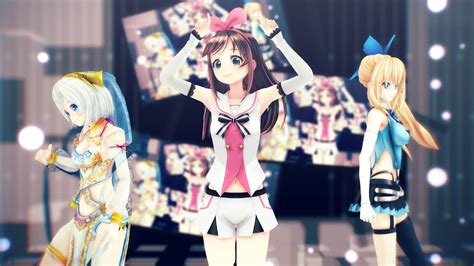 【mmd】3人でwave【ミライアカリ、キズナアイ、電脳少女シロ】 Youtube