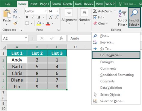 go to special excel definition examples how to use