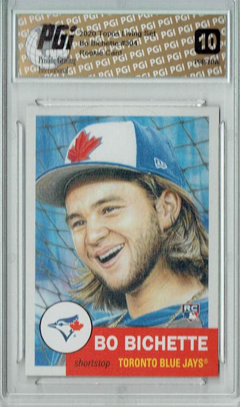 Bo Bichette 2020 Topps Living Set 304 Pristine Rookie Card Pgi 10