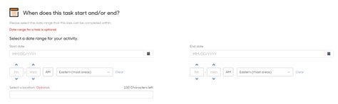 creating task activities suitable