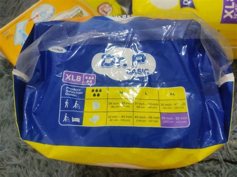 Tena Dr P Basic Diapers XL For Adults Health Nutrition Medical Supplies Tools On Carousell