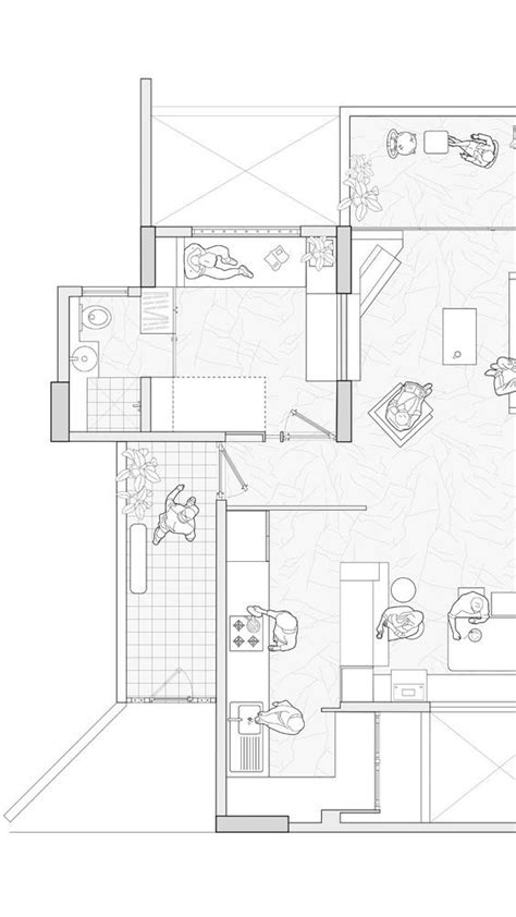 House Balcony Plan And Furniture Layout Cad Drawing Details Dwg File